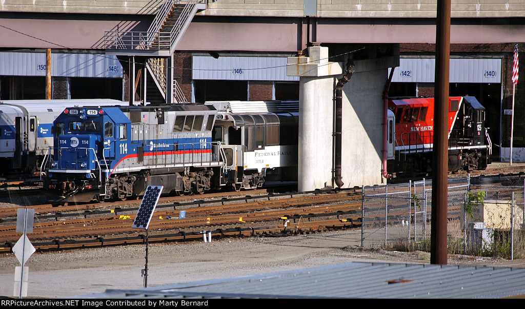 FRA Inspection Train, MNCR 114, DOTX 220, CDOT 125